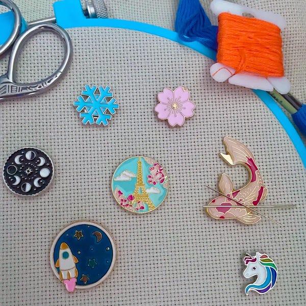 Enamel Needle Minder - Etsy