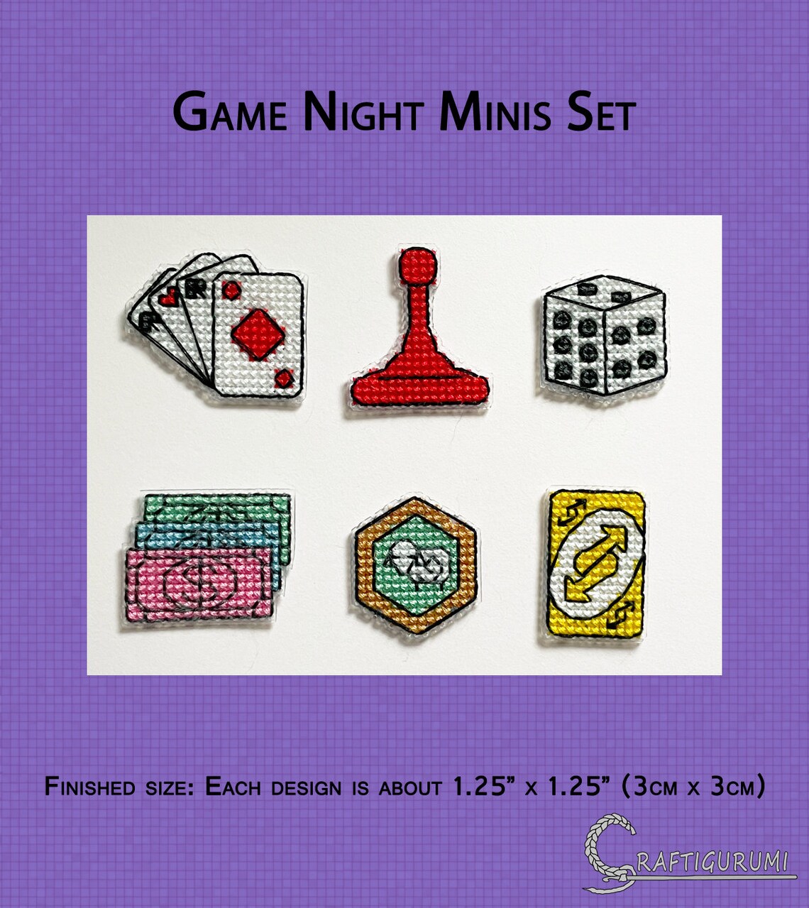 Game Night Cross Stitch Pattern - Etsy