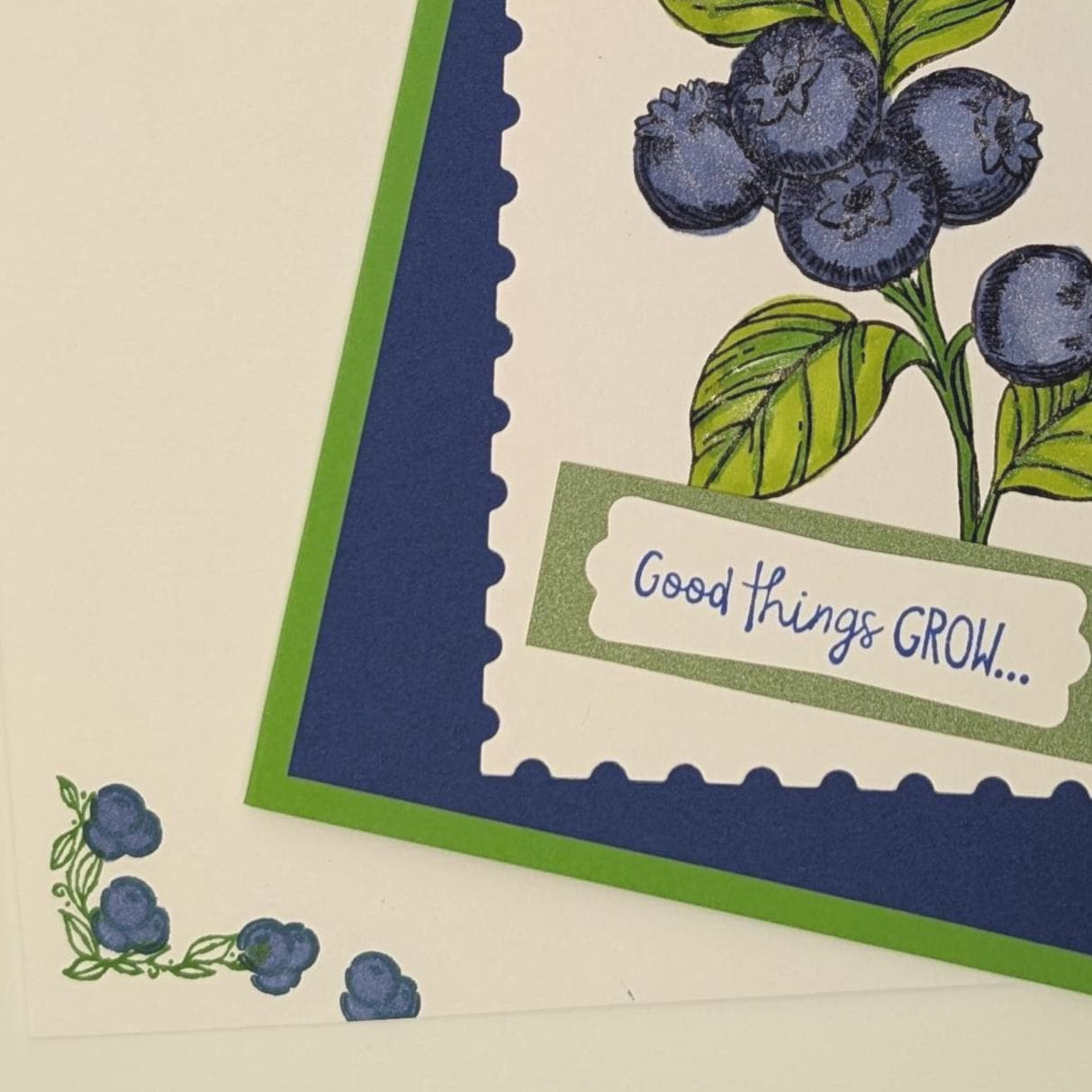 Blueberry Friendship Card – Handstamped Greeting Card, Stampin' Up! - Etsy