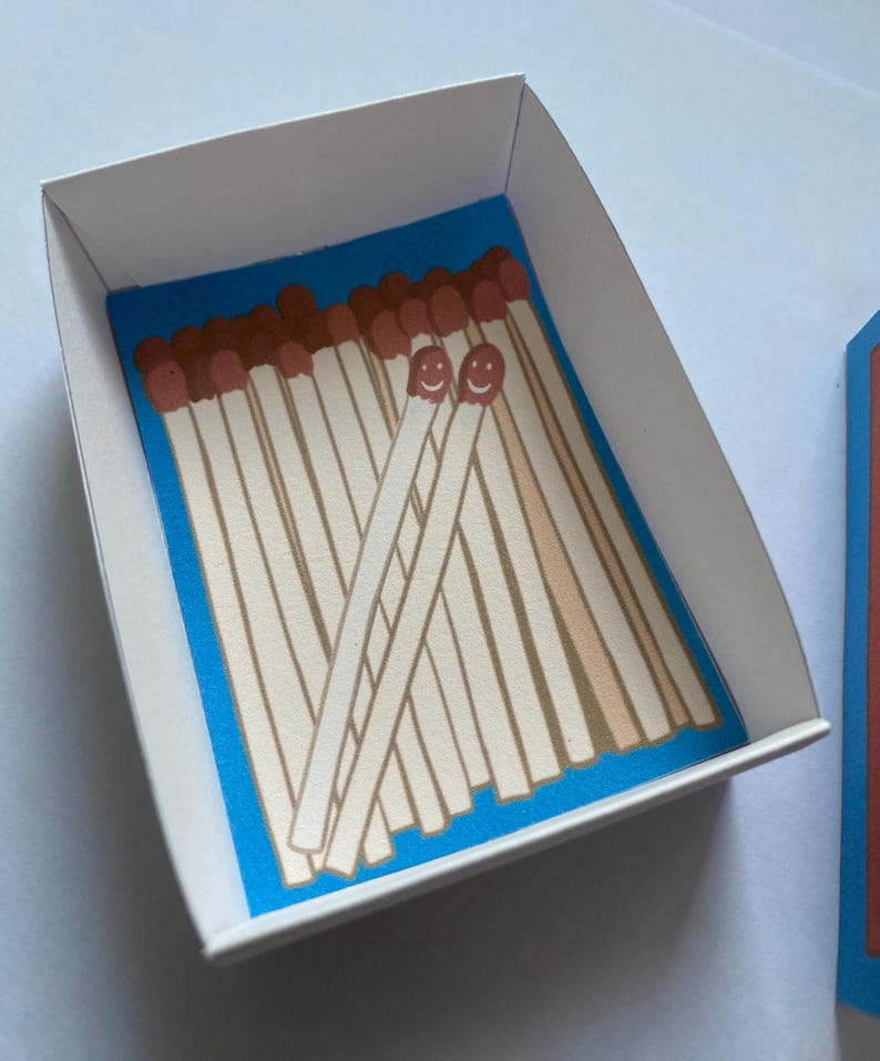 The Perfect Match Gift Box. Cute Matchbox Digital Printable Download ...