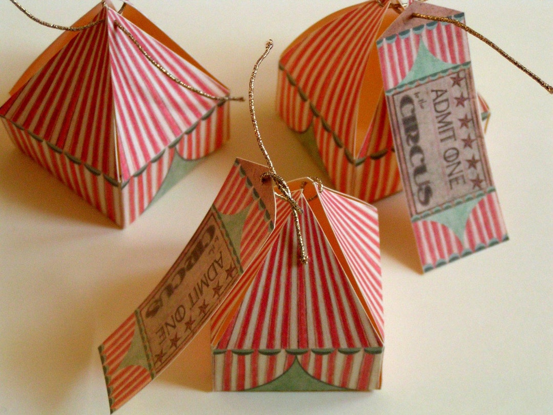 Little Circus Tent Gift Box Printable Make at Home for Party Favors ...