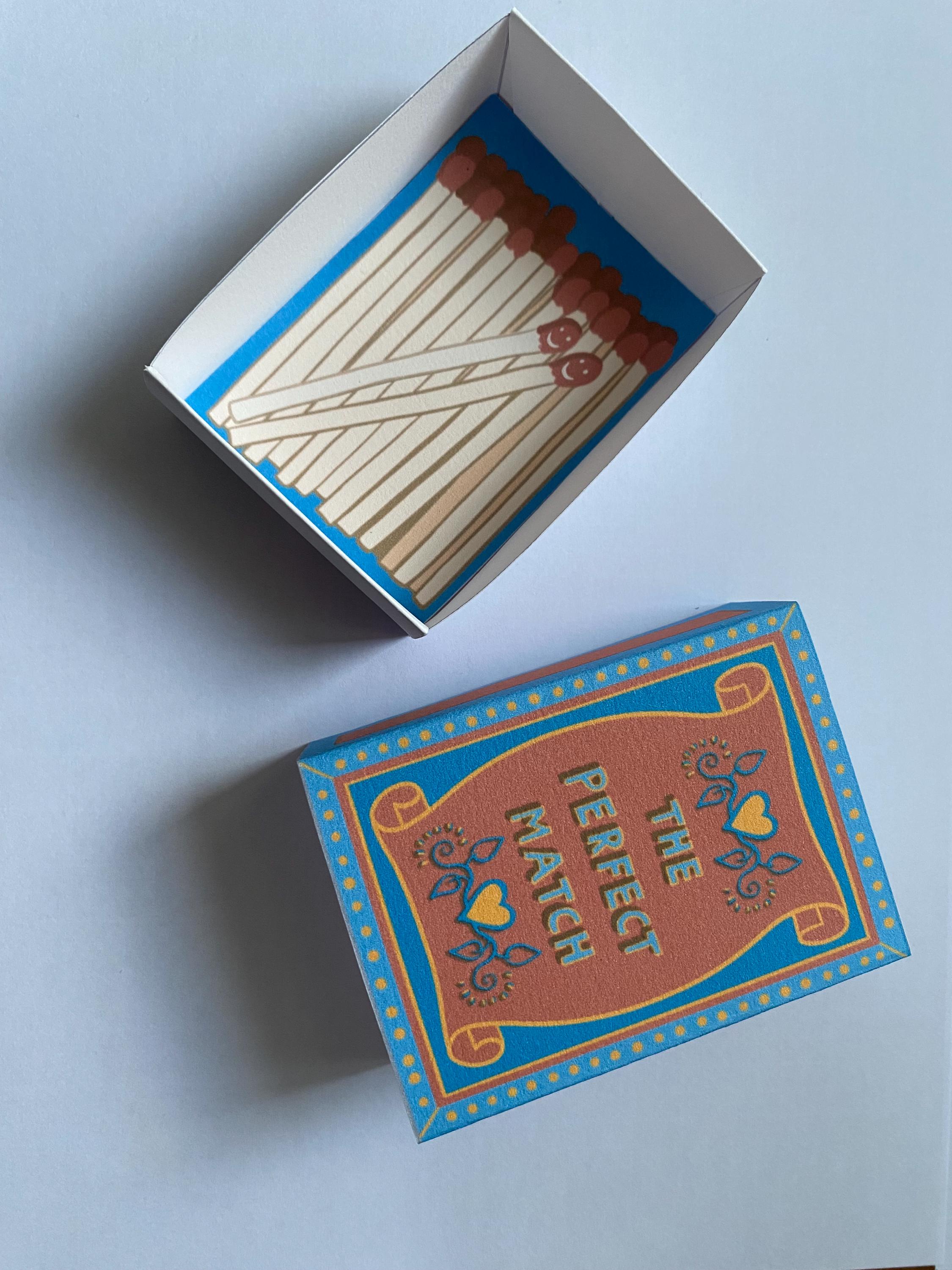 The Perfect Match Gift Box. Cute Matchbox Digital Printable Download ...