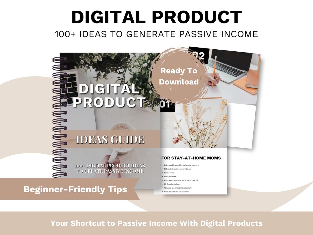 Digital Product Ideas Guide: Passive Income for Creators (PDF Download ...