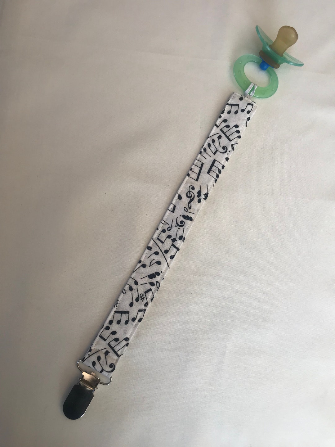 Music Symbols Pacifier Clip - Etsy