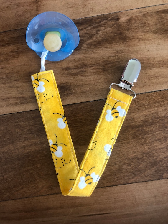 Bumble Bee Pacifier Clip | Etsy