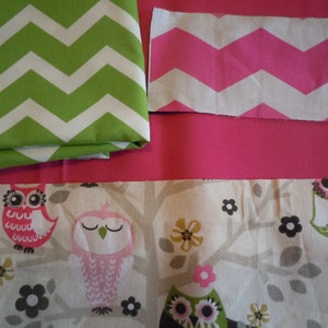 Owl & Chevron Deluxe Seat Pocket With Personalization - Etsy