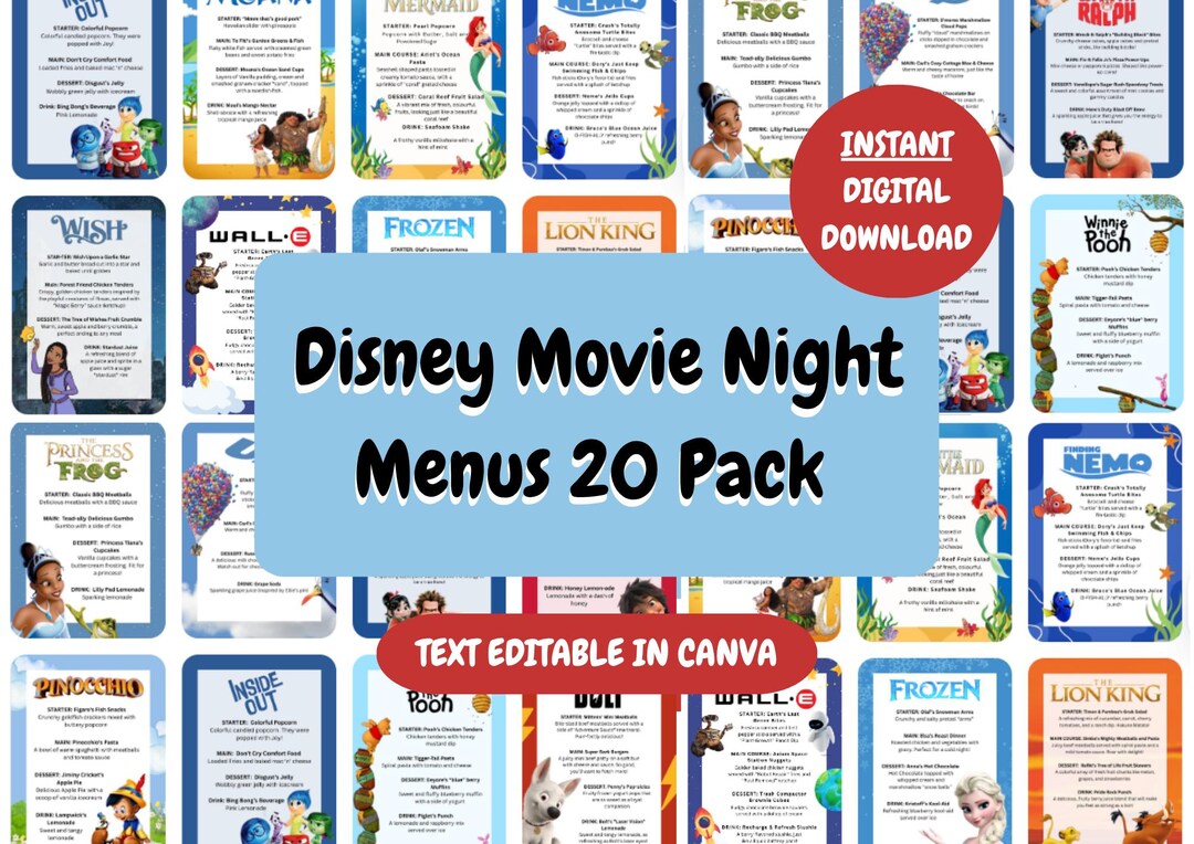 20 Dinner and Movie Menus, Family Friendly Movies, Weekly Movie Night ...