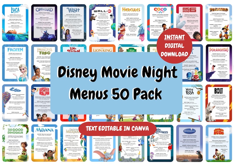 50 Movie Night and Dinner Menus Family Friendly at Home Christmas ...