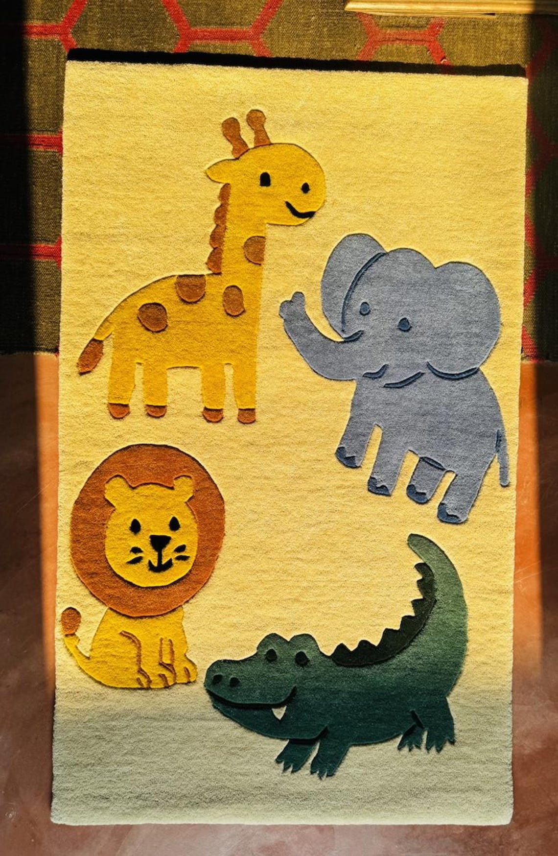 Hand-tufted Wool Kids Rug: Animal Design, Handmade in India - Etsy