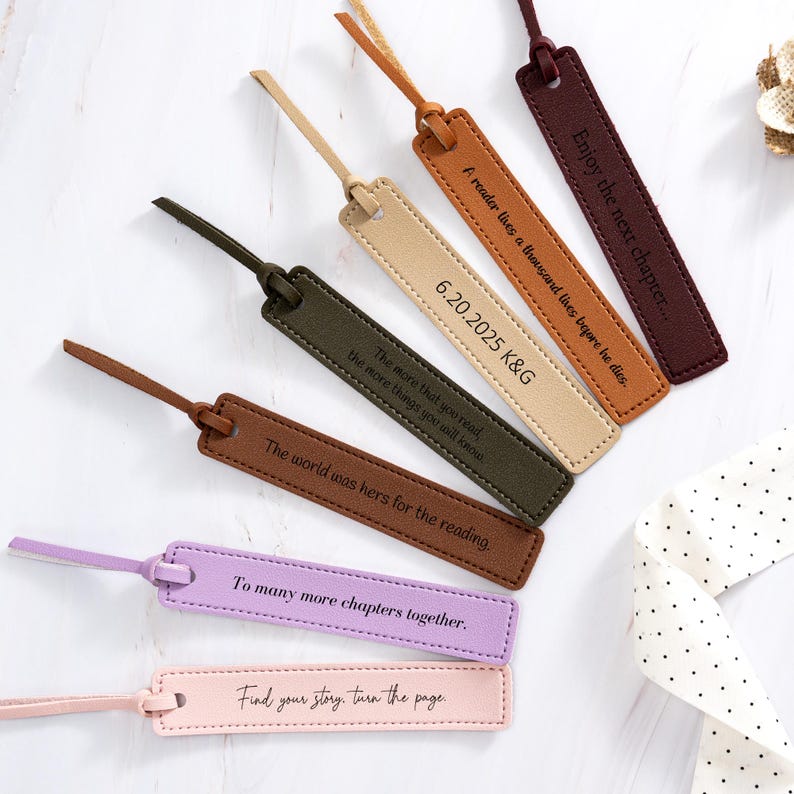 Engraved Bookmark, Custom Text Bookmark, Graduation Gift for Men or ...