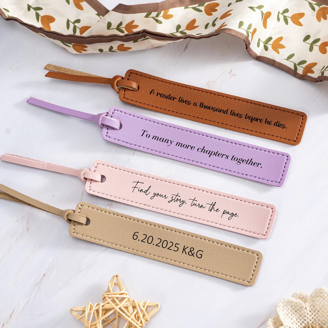 Engraved Bookmark, Custom Text Bookmark, Graduation Gift for Men or ...