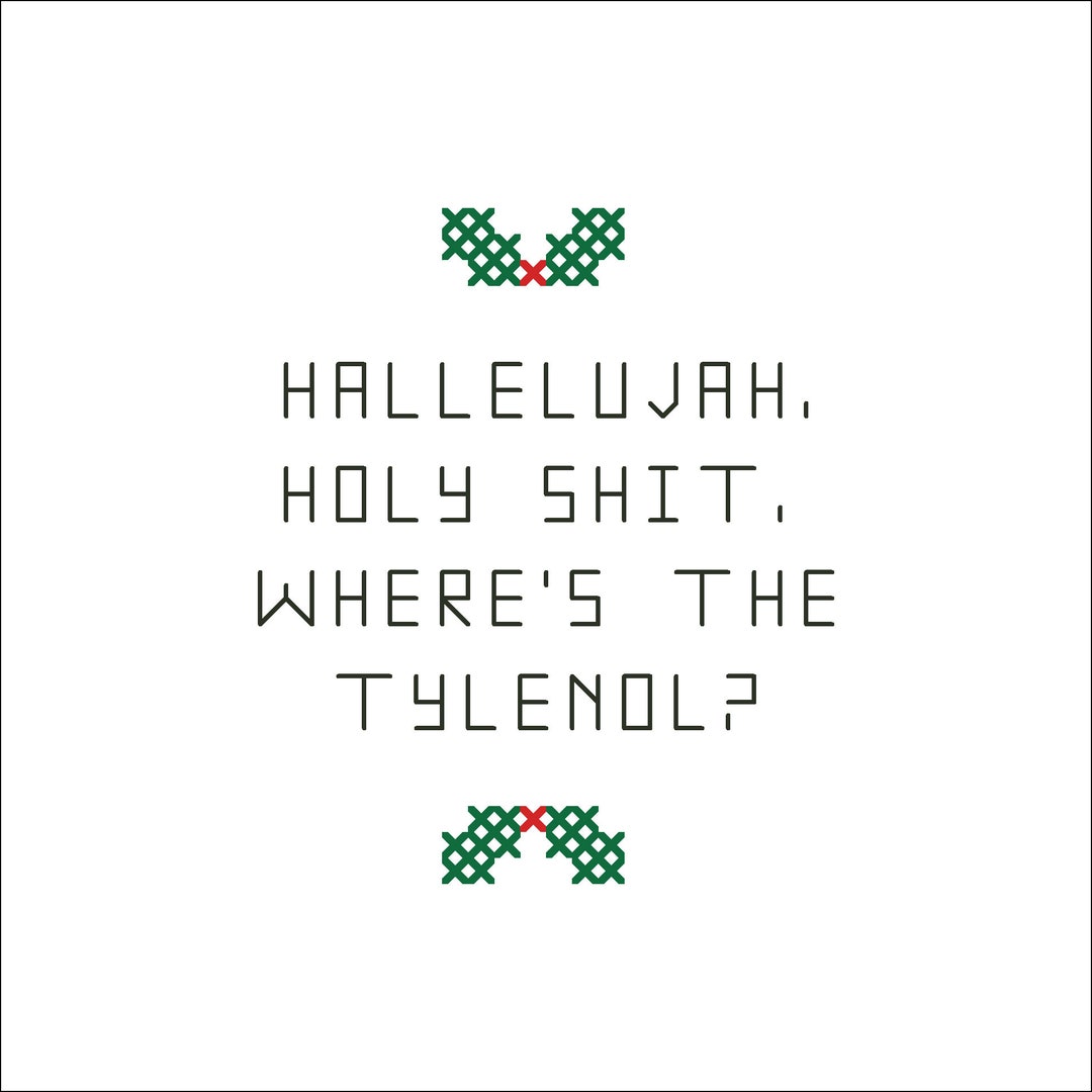 PDF PATTERN: Hallelujah Funny Cross Stitch Pattern Digital - Etsy