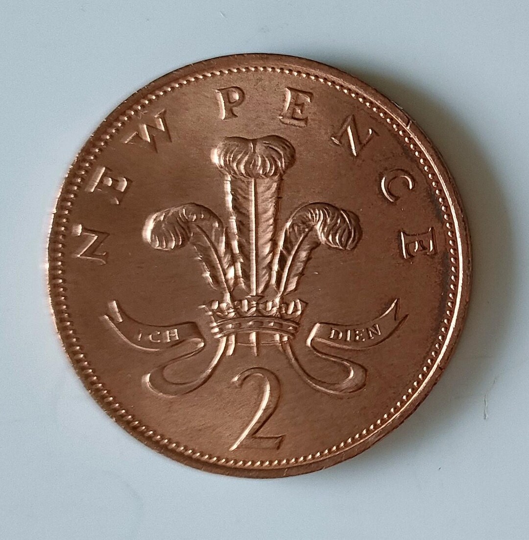 1971 Uncirculated Two New Pence. First Strike/issue of the Decimal 2 ...