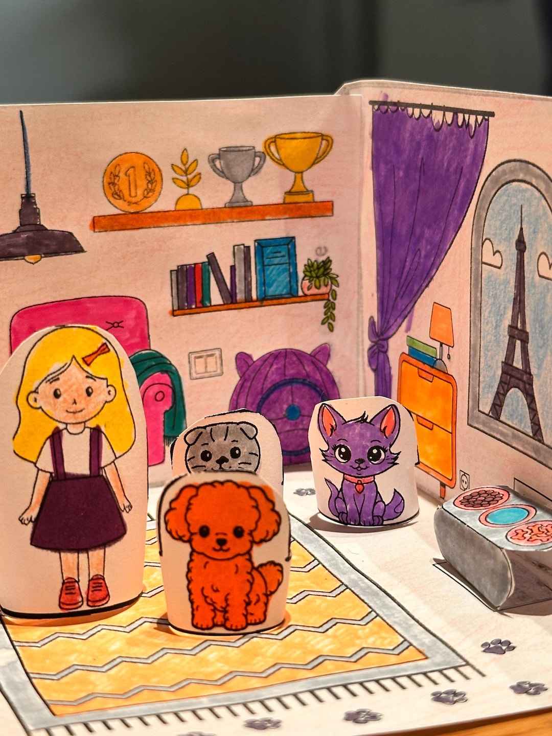3D Dollhouse Printable Kit - Paper Model Digital Download - Etsy Australia