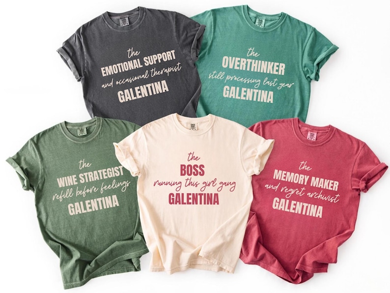 Galentine's Day Group Comfort Colors® Shirts and Long Sleeve, Funny ...