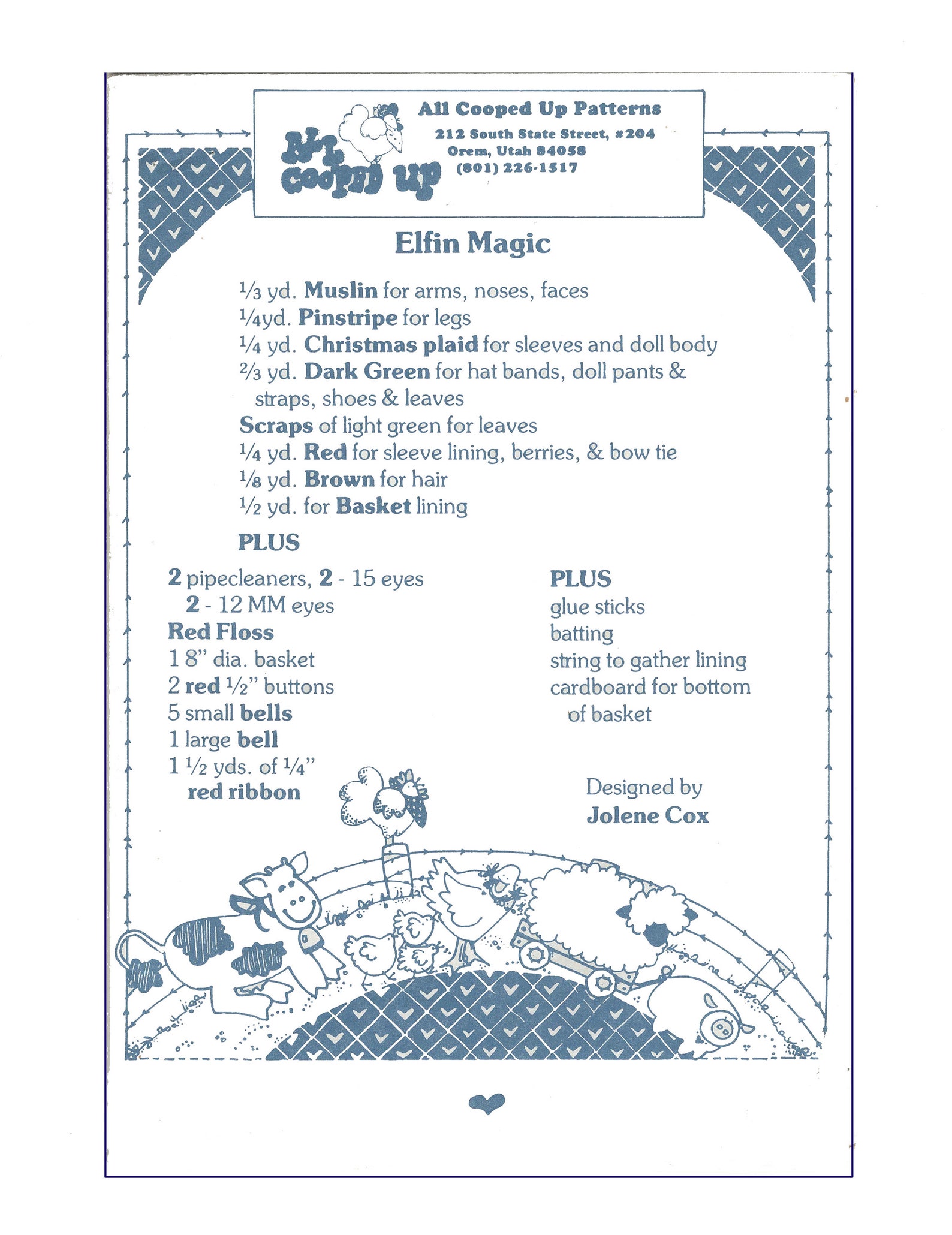 Elfin Magic, by All Cooped up - A Vintage Pattern 2 Sizes of the Most ...