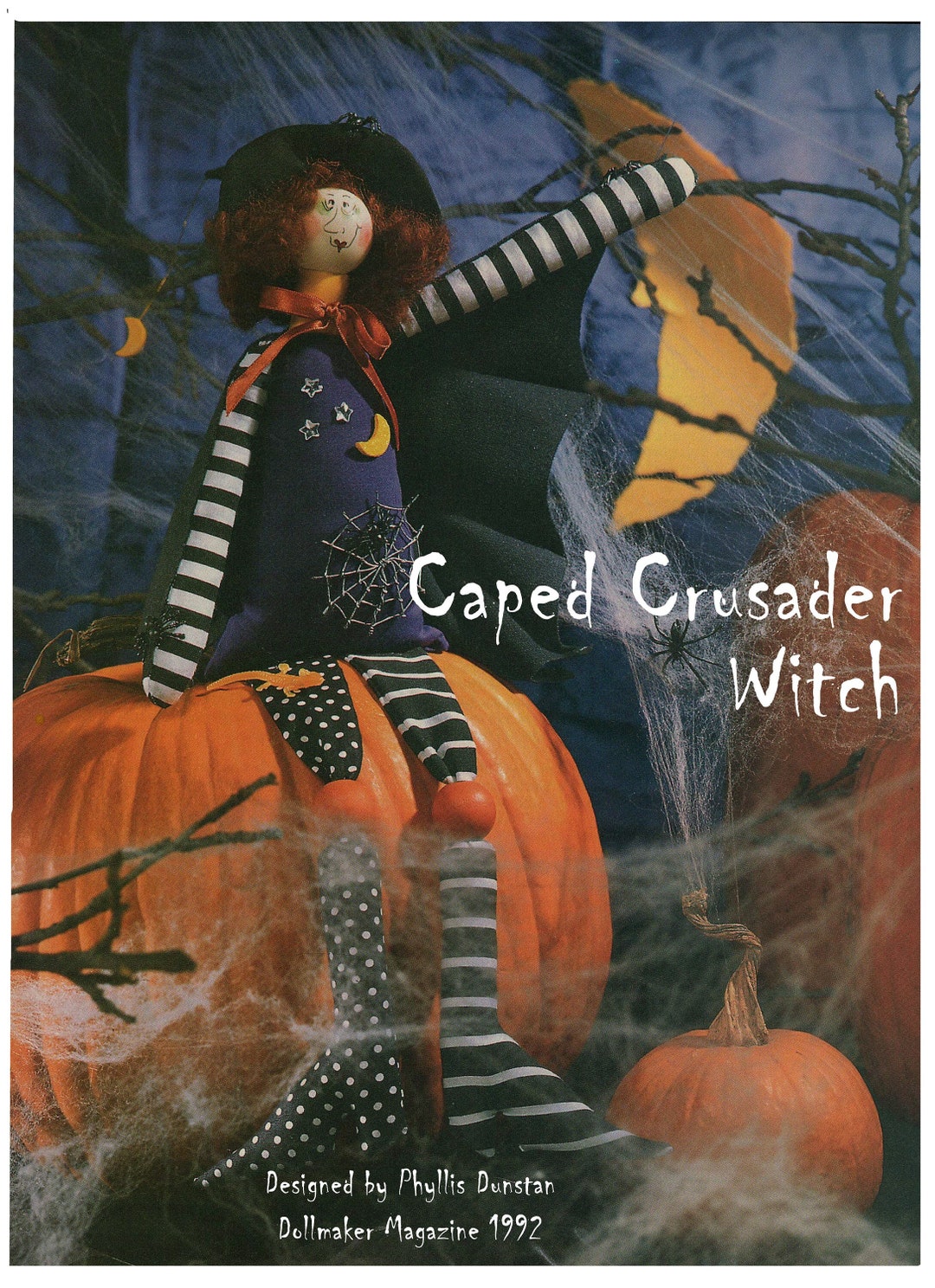 Caped Crusader Witch, a Vintage Pattern - Etsy