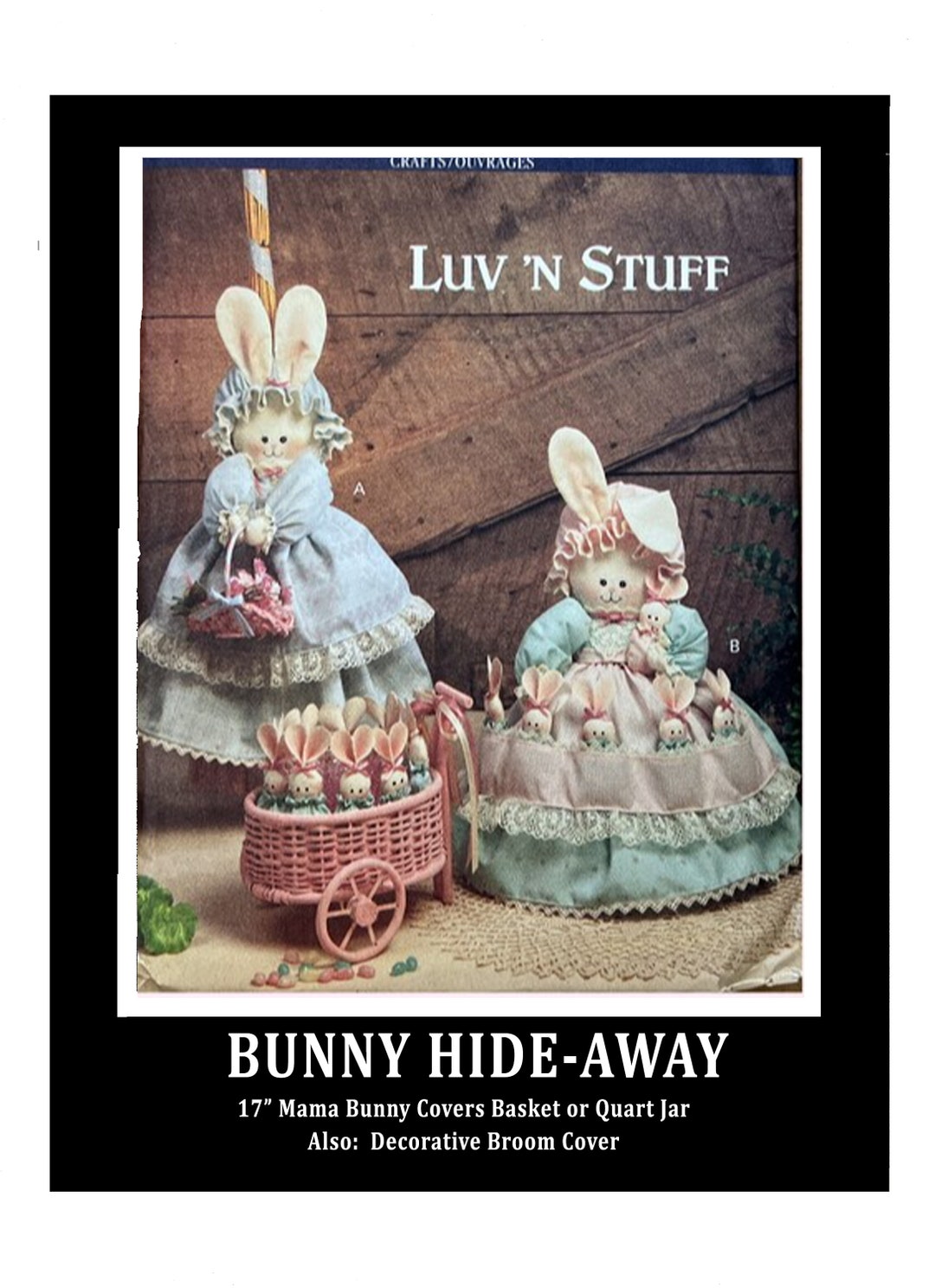 Bunny Hide-away From Luv 'N Stuff, a Vintage Pattern - Etsy