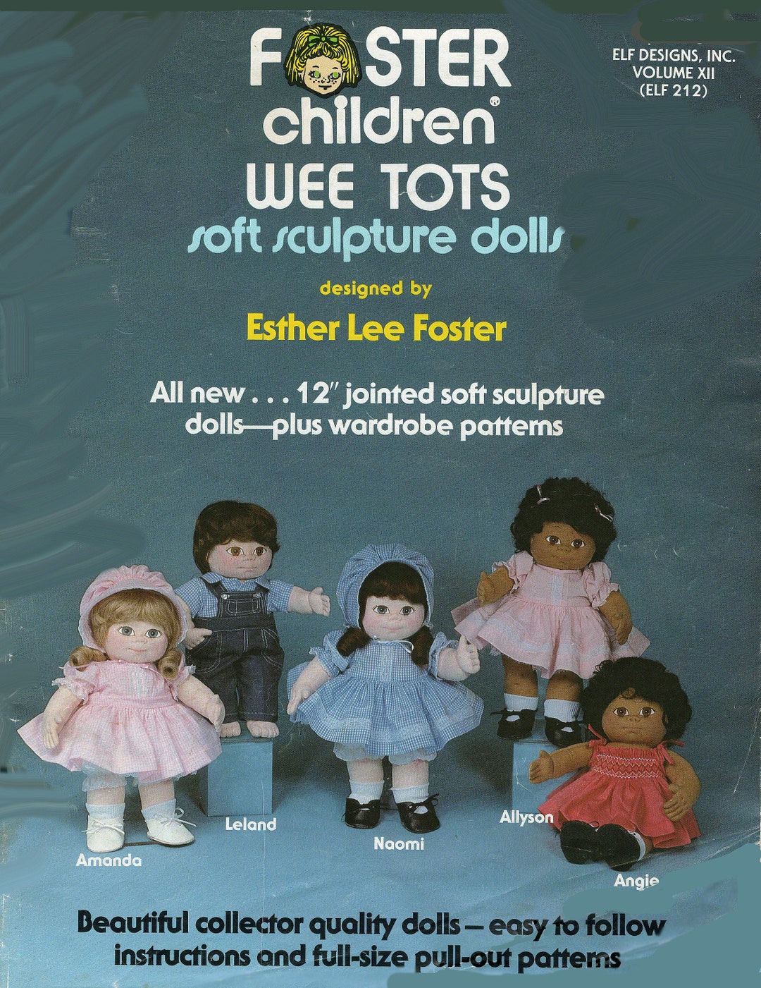 Soft Sculpture Dolls by Foster Children WEE TOTS (designed by Esther ...