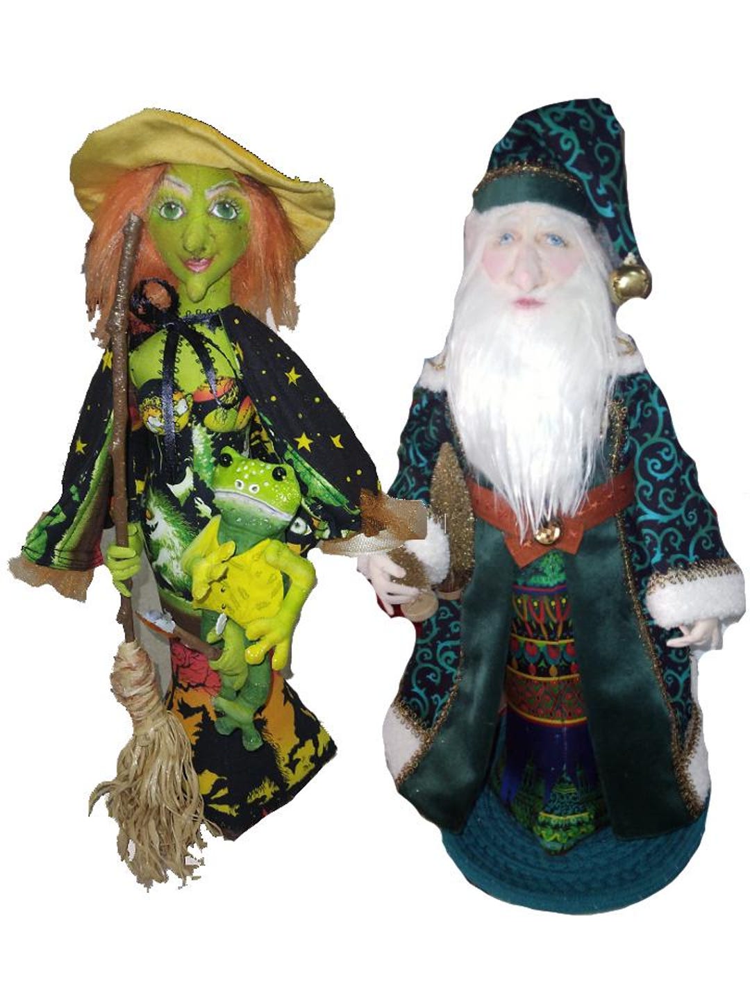 Father Christmas and Winifred Witch Cloth Doll Digital Patterns - Etsy
