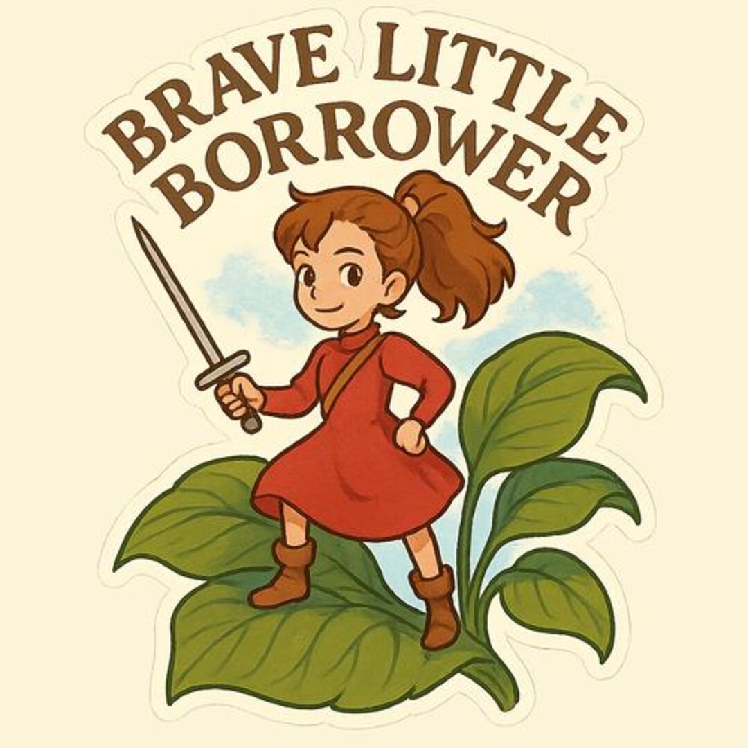 Brave Little Borrower PNG | Arrietty Inspired Shirt | Kids Anime Fan ...