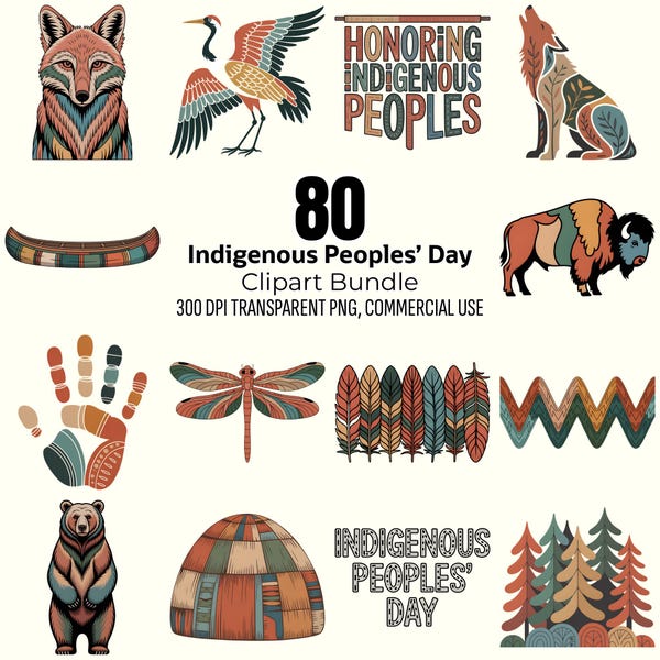 Indigenous Peoples Day Clip Art - Etsy