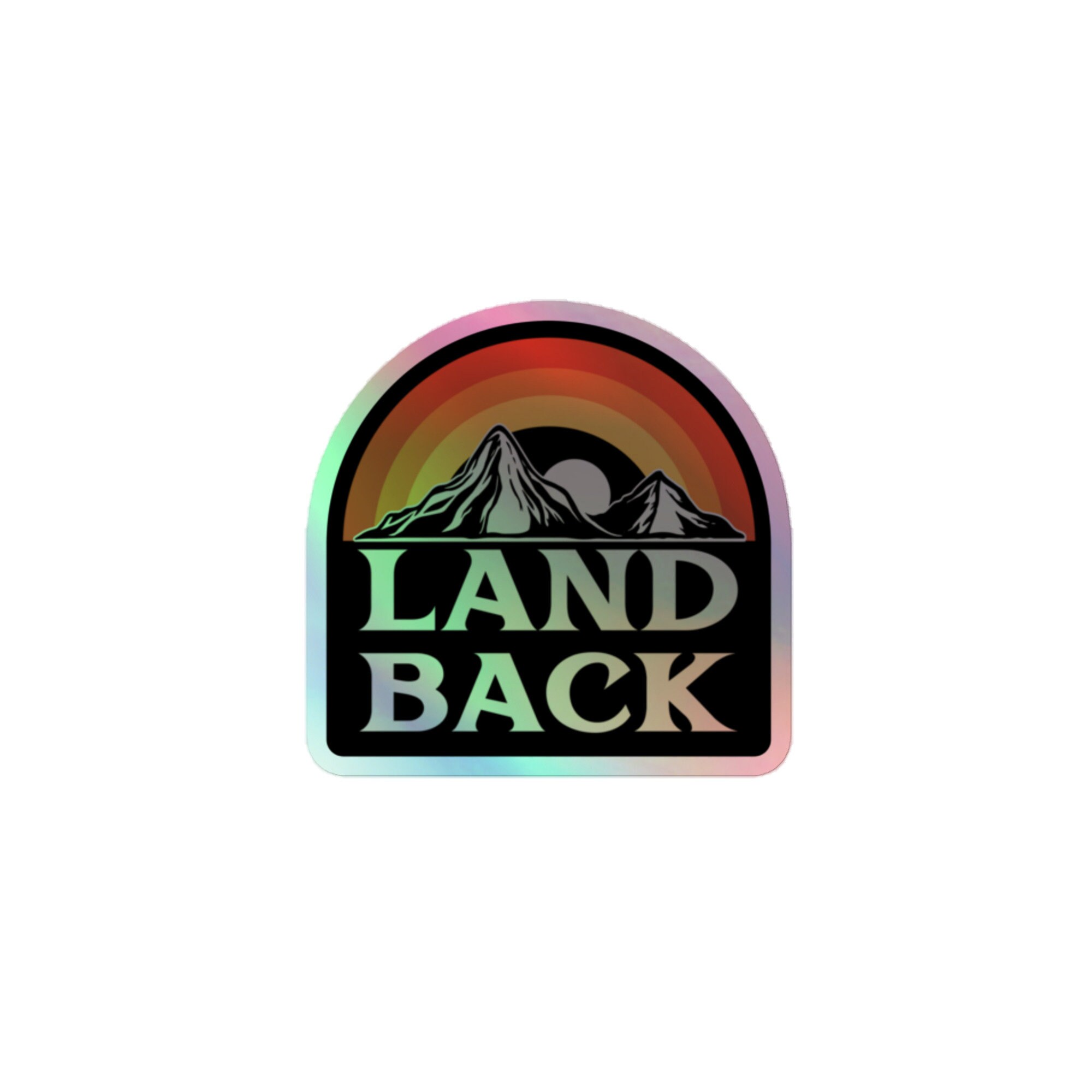 Land Back Holographic Sticker: Native Pride, Indigenous Ally - Etsy