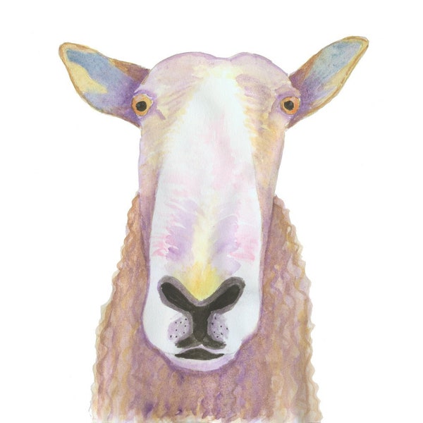 Woolly Sheep Print - Etsy