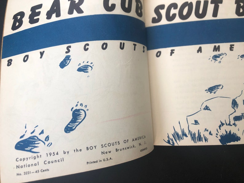 Bear Cub Scout Book - Etsy
