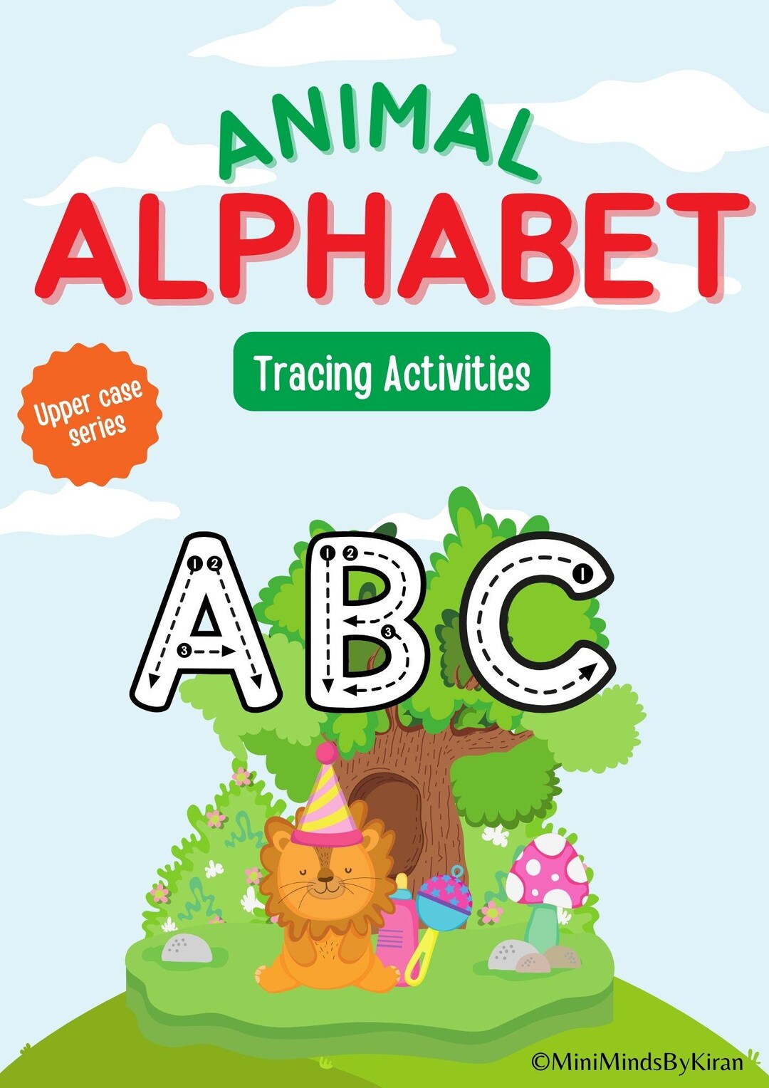 Engage Kids With Fun Uppercase Alphabet Tracing Worksheet! Instant ...