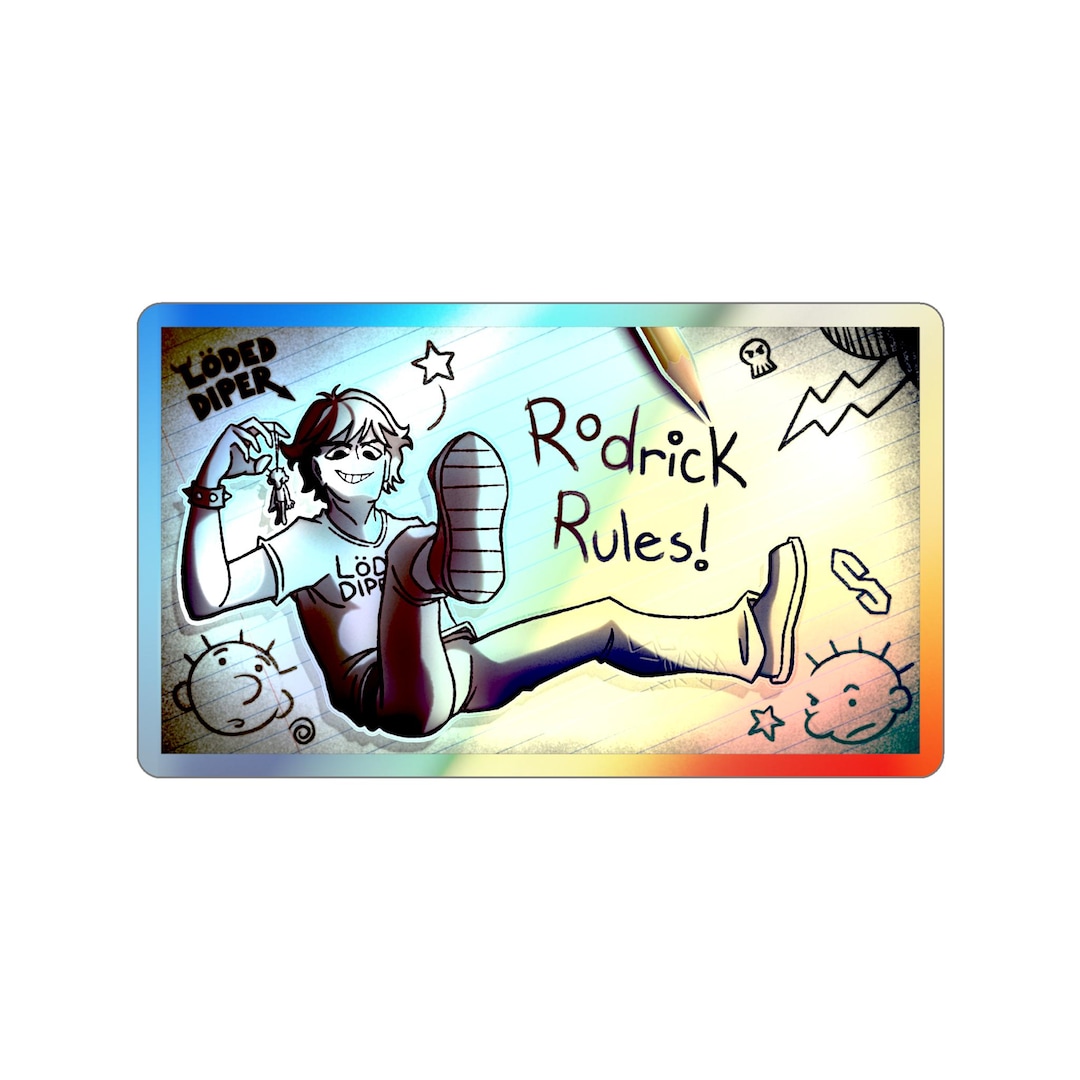 Diary of a Wimpy Kid - Rodrick Rules Holographic Stickers - Etsy