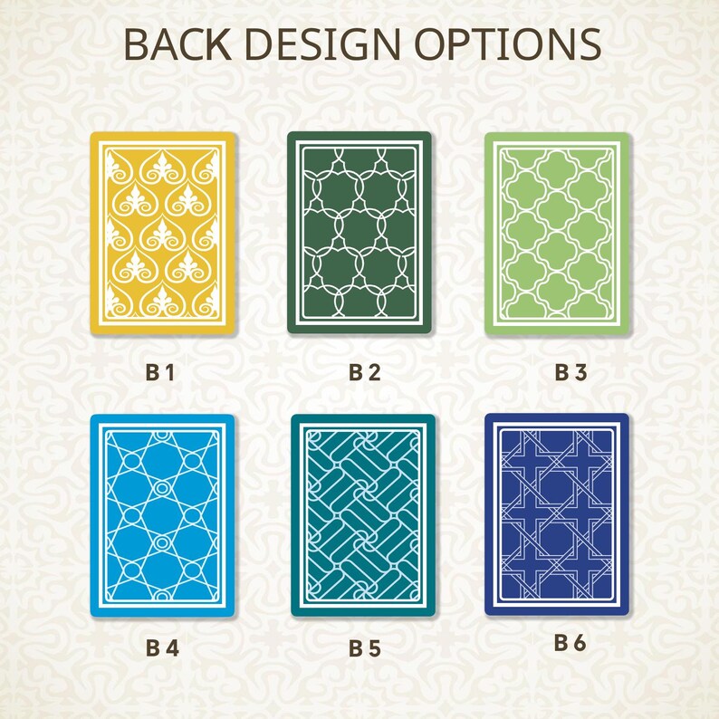 Personalized Initial Playing Cards – Custom Guest Book Alternative ...