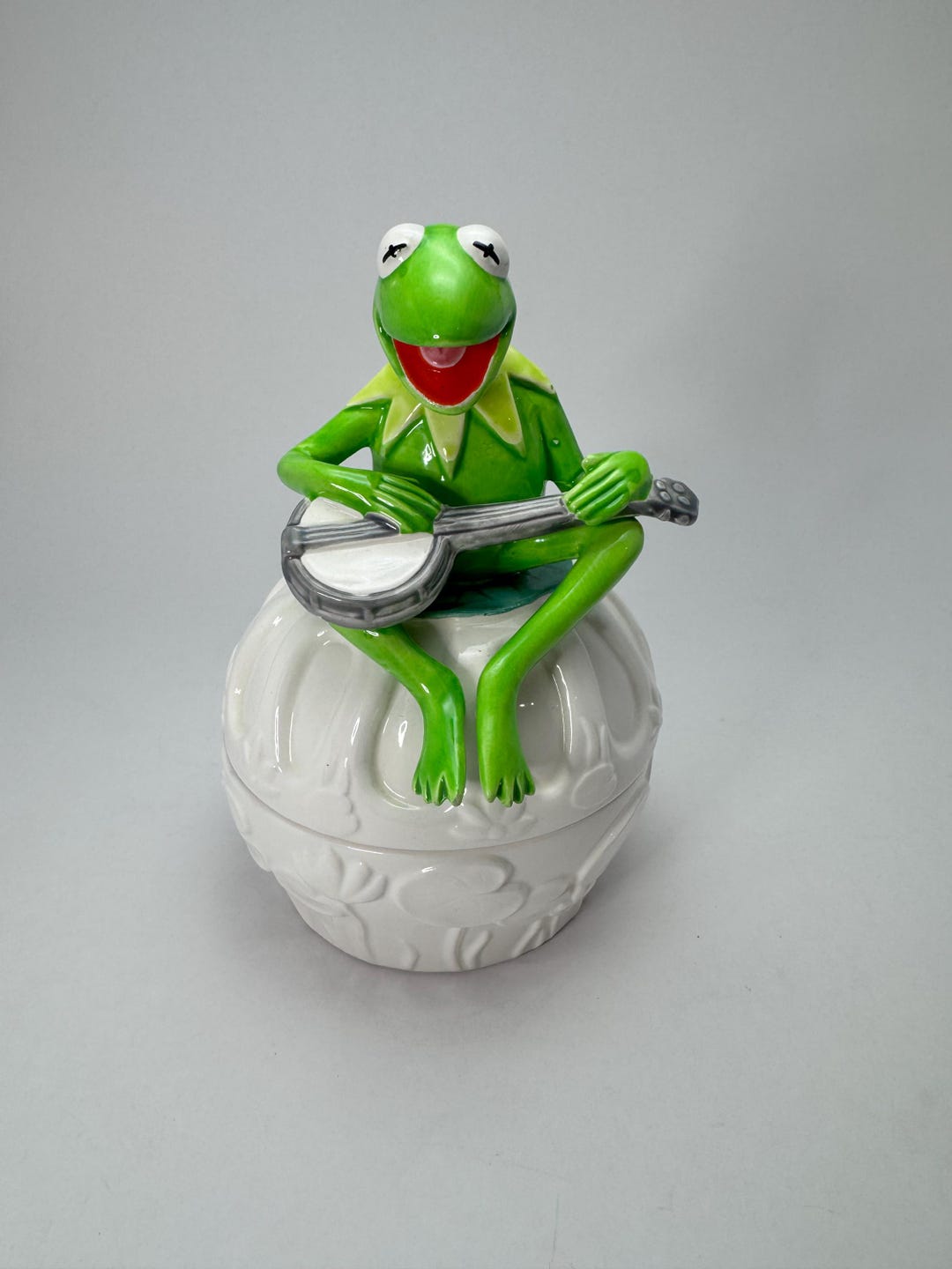 Vintage Kermit the Frog Jar – Playing Banjo – 1980s Muppets Ceramic ...
