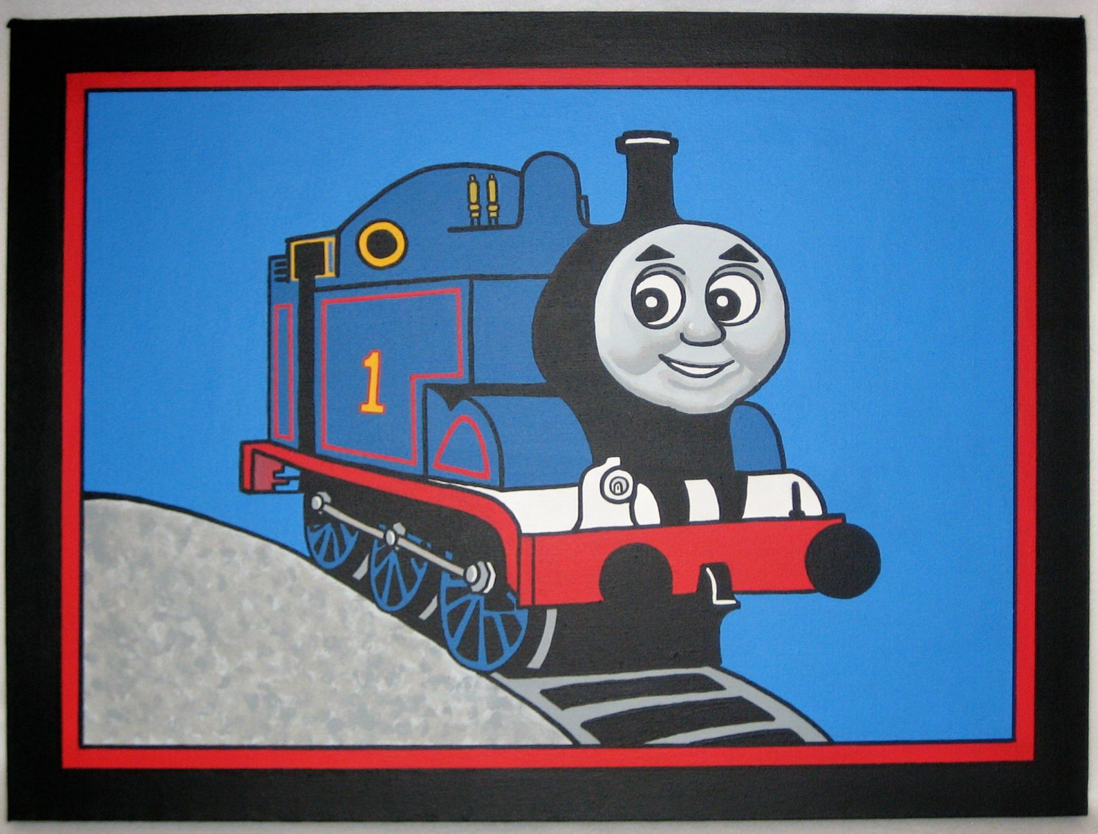 Hand-painted Thomas the Train Theme Nursery Wall Art - Etsy