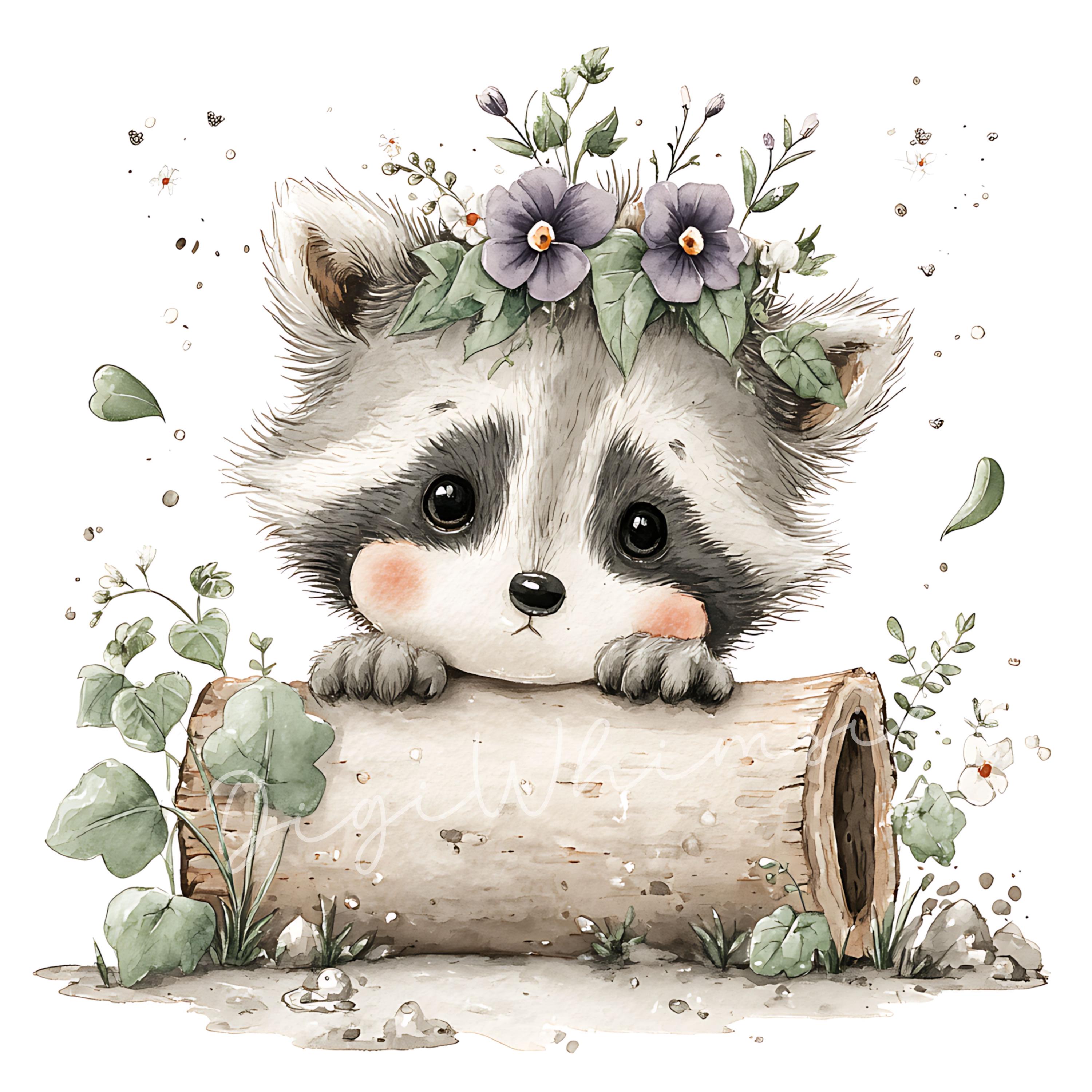 15 Spring Baby Animals Clipart, Nursery Art, Woodland Creatures, Boho ...