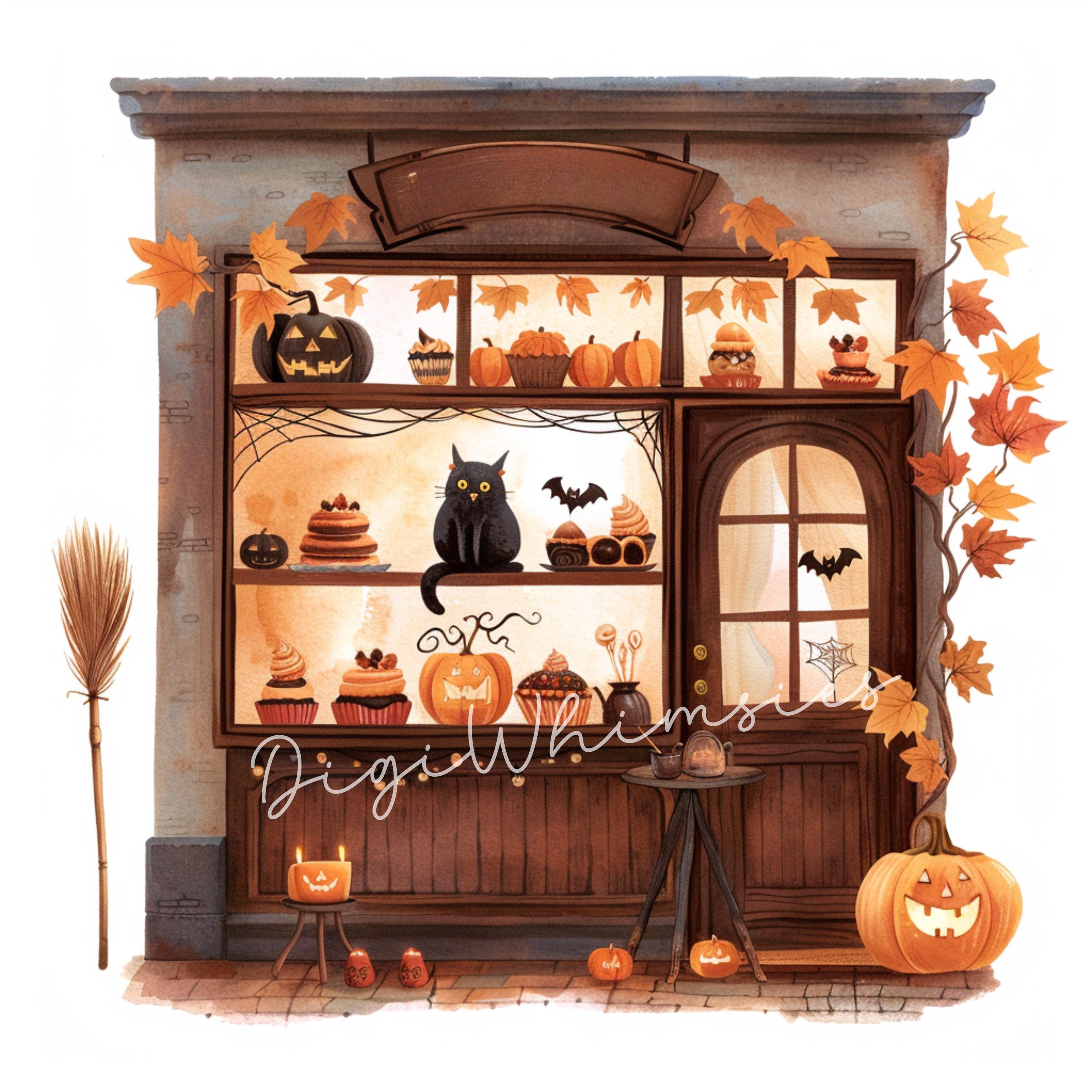 Spooky Bakery Clipart: Halloween Watercolor Desserts (JPG Files) - Etsy