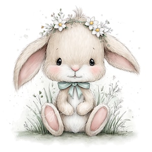 15 Spring Baby Animals Clipart, Nursery Art, Woodland Creatures, Boho ...