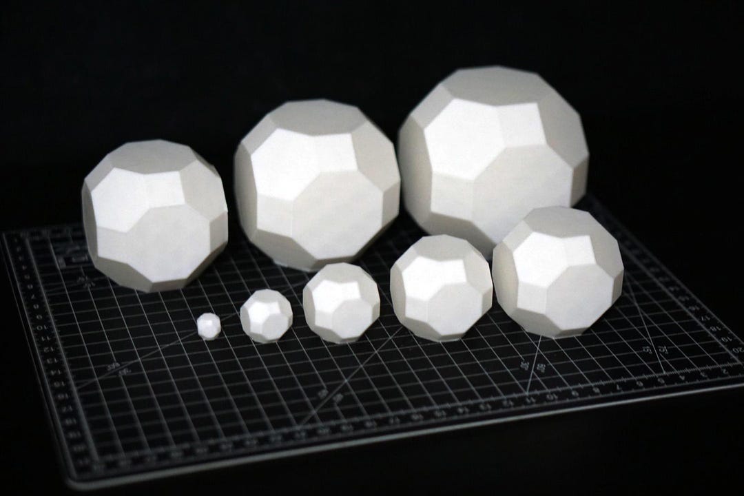 Blank Truncated Cuboctahedron / Archimedean Solid / 2 - 12 Cm - Etsy