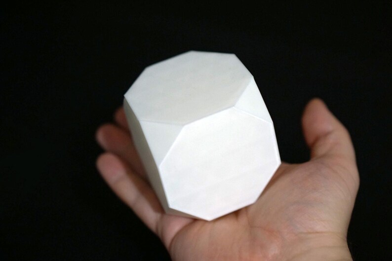 Blank White Truncated Cube / Archimedean Solid / 1 - 8 Cm - Etsy