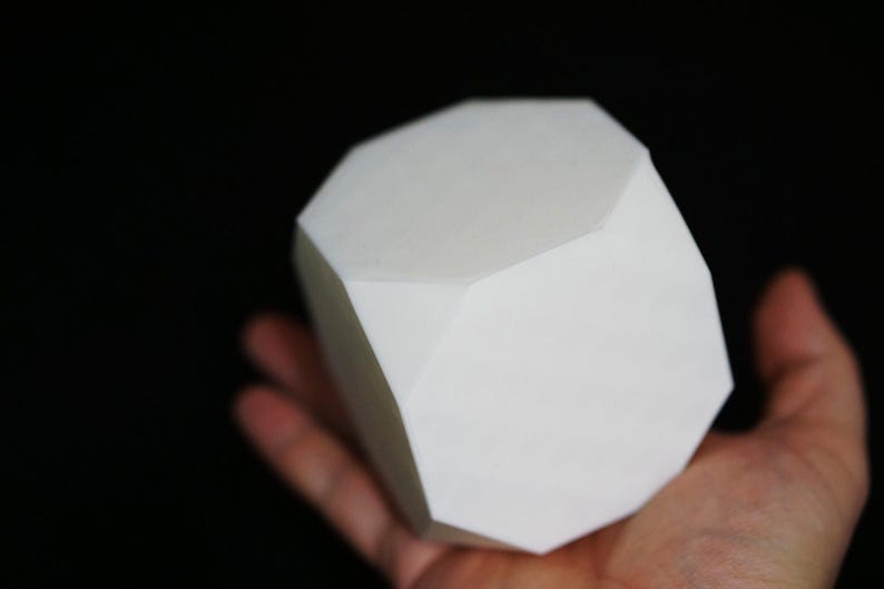 Blank White Truncated Cube / Archimedean Solid / 1 - 8 Cm - Etsy