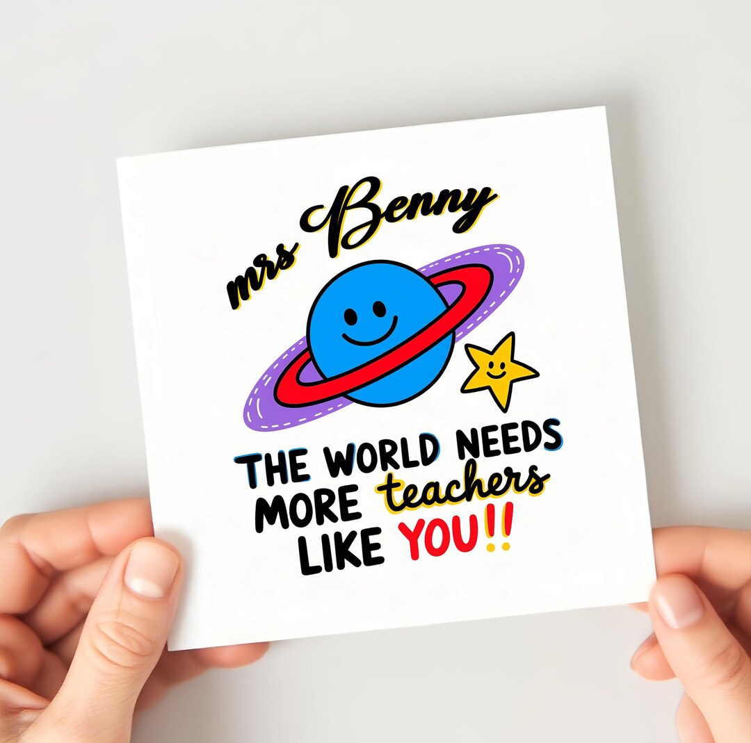 Personalised Teacher Card - the World Needs More Teachers Like You ...