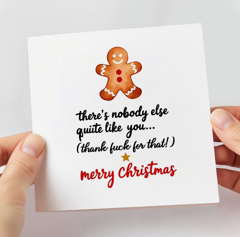 There's Nobody Else Quite Like You - Funny Christmas Card for Friend ...