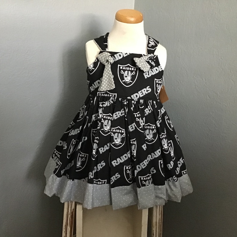 Girls Las Vegas Raiders Handmade Dress. - Etsy
