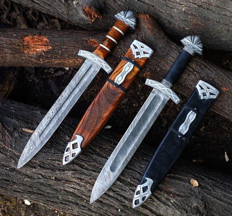 Hand-forged Viking Sword+scabbard / Nordic Sword / Medieval Weapon ...
