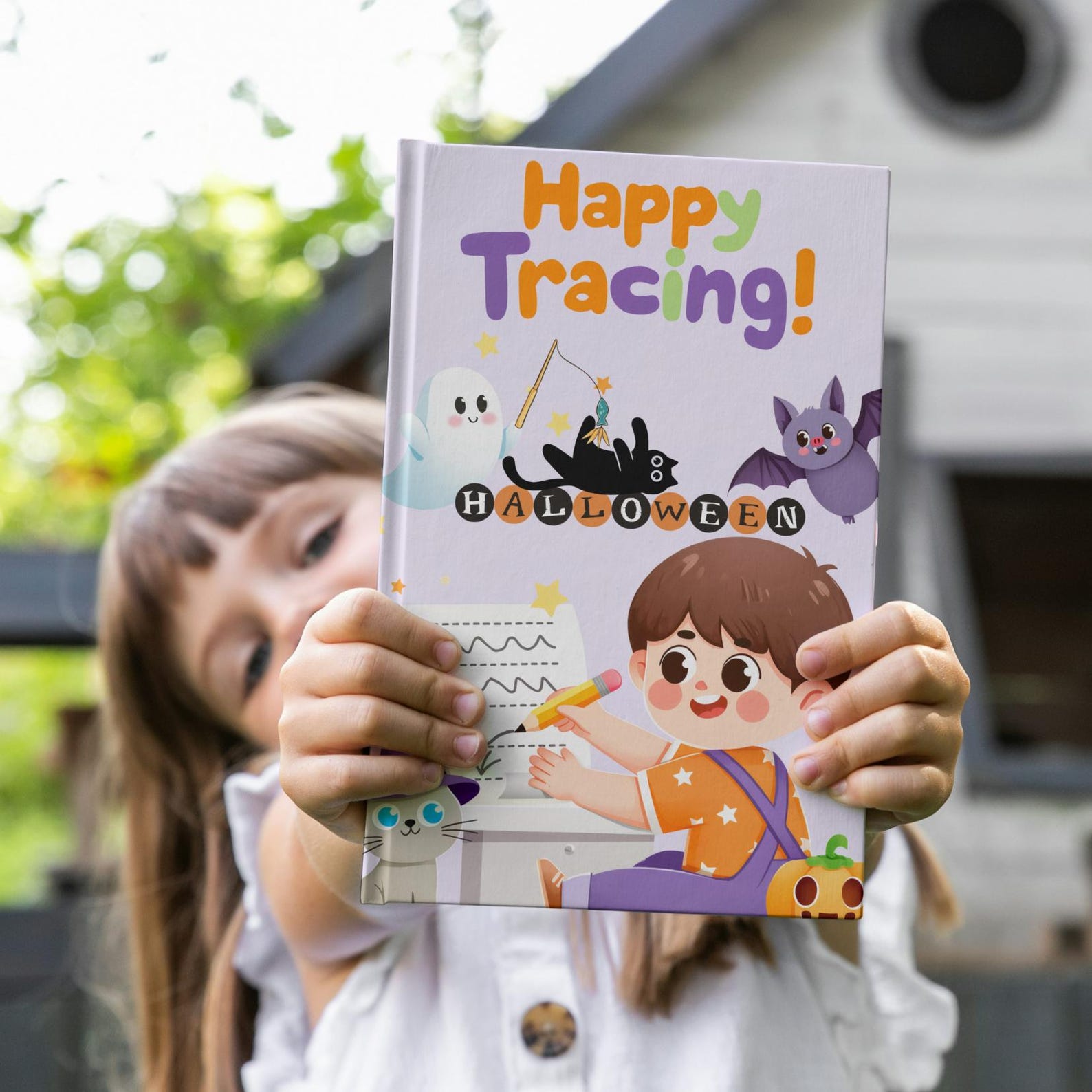 Halloween Tracing Worksheets Set 2 | A4 Portrait | Kids Pre-writing ...