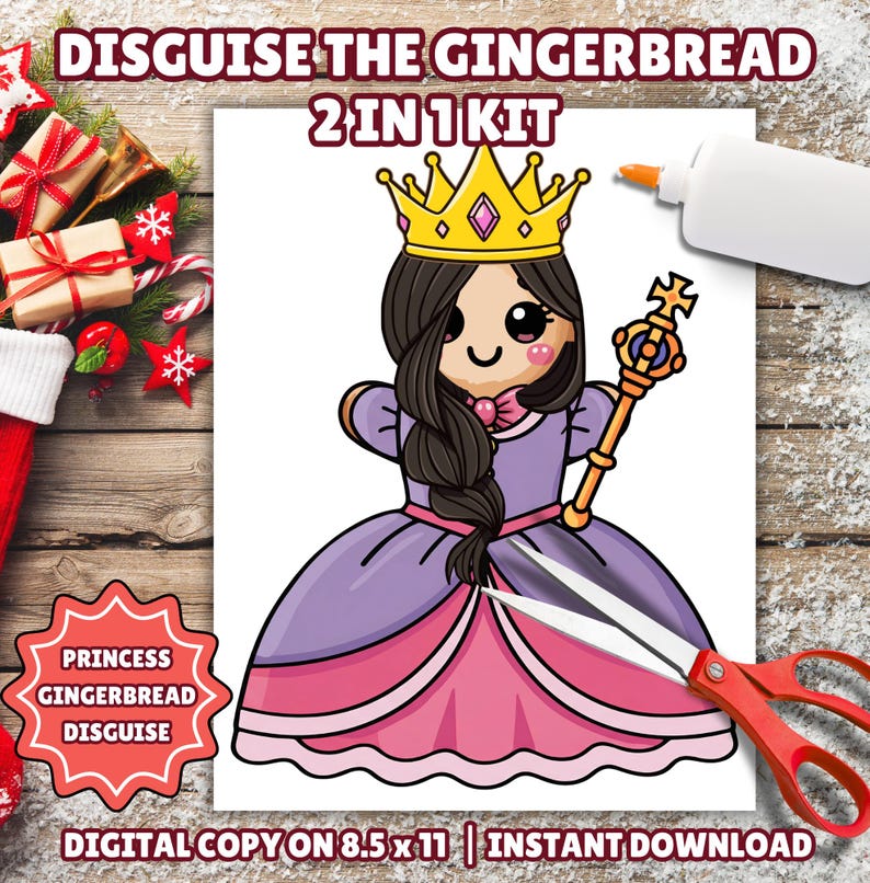 Disguise a Gingerbread Man as Princess, Cute Girly Gingerbread Disguise ...