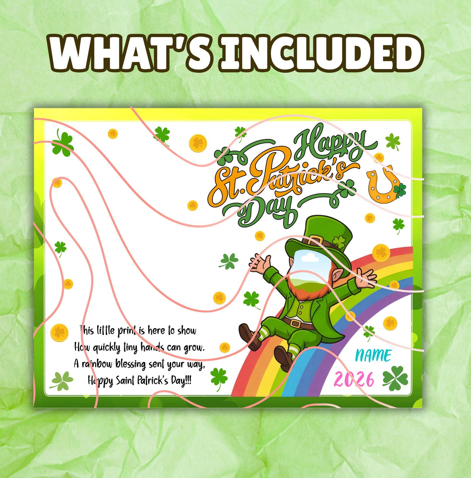 St Patricks Day Handprint Art Poem Template, Kids Handprint Craft ...