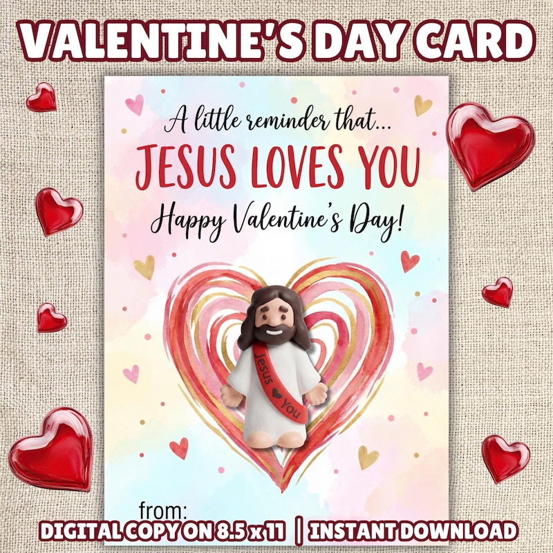 Little Jesus Loves You Figurines - Etsy