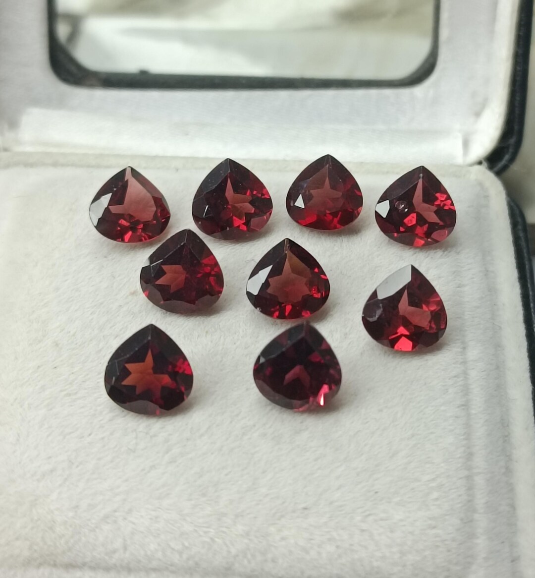Natural Red Garnet Hart Shape, Red Garnet Hart Shape, Loose Red Garnet ...