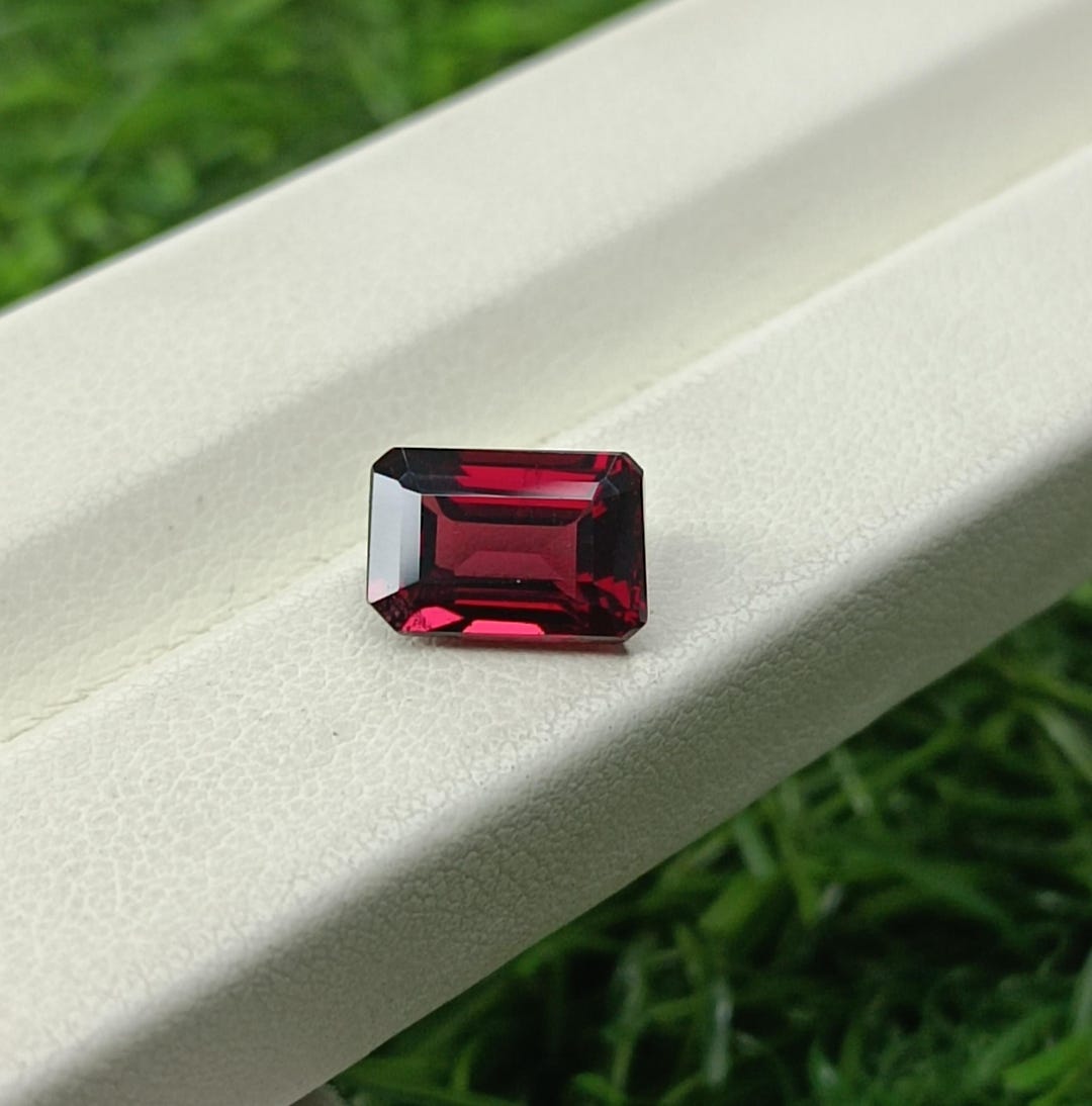 Natural Red Garnet Octagon, Red Garnet Octagon Cut, Loose Garnet Stone ...